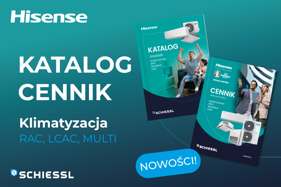 Nowości | Nowy katalog i cennik klimatyzatorów Hisense! | Schiessl
